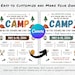 Editable Camp Theme Teacher & Staff Appreciation Itinerary Flyer Canva ...