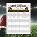 Editable Football Schedule Template, Football Practice or Game Calendar ...