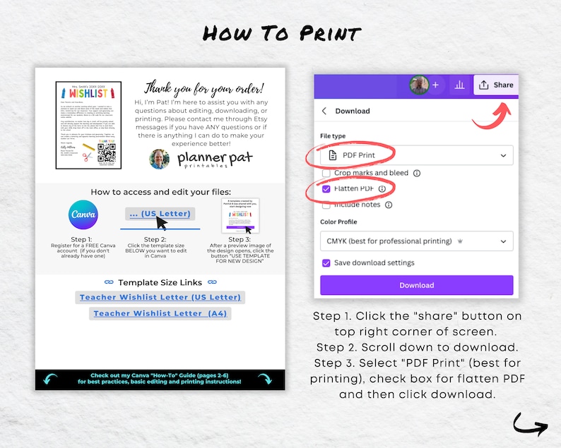 Editable Teacher Wishlist Printable, Classroom Supplies Donation Letter ...
