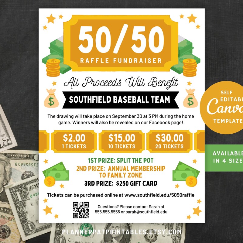 Raffle Posters - Etsy UK