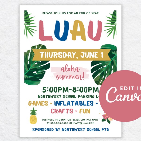 Luau Party - Etsy