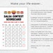 Editable Salsa Contest Scorecard Template | Tasting Judging Sheet ...