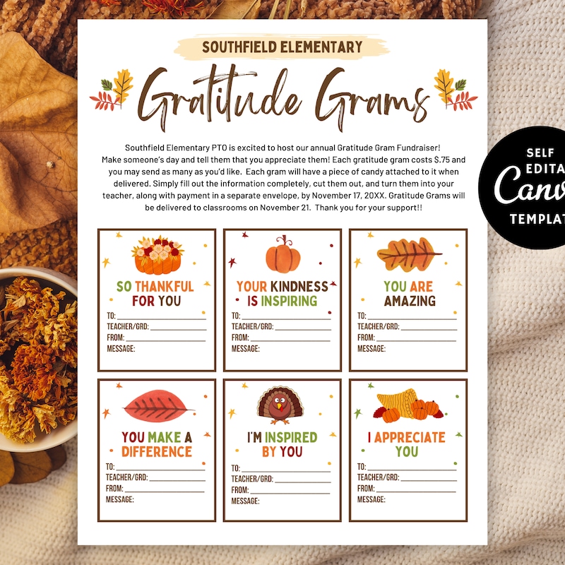 Thankful Gram - Etsy