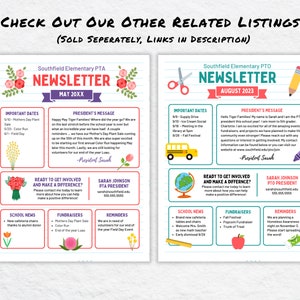 Editable June Newsletter Template: Summer PTO PTA School News (digital ...