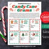 Candy Cane Gram Tags (digital Download) - Etsy