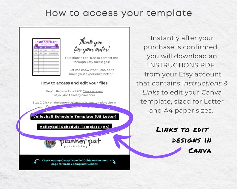 Editable Volleyball Schedule - Sports Practice & Game Calendar (canva ...