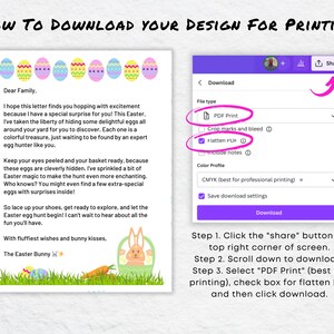 Editable Easter Bunny Letter Printable for PTA PTO Easter Egg ...