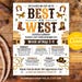 Western Teacher Appreciation Week Itinerary Flyer (canva Template) - Etsy