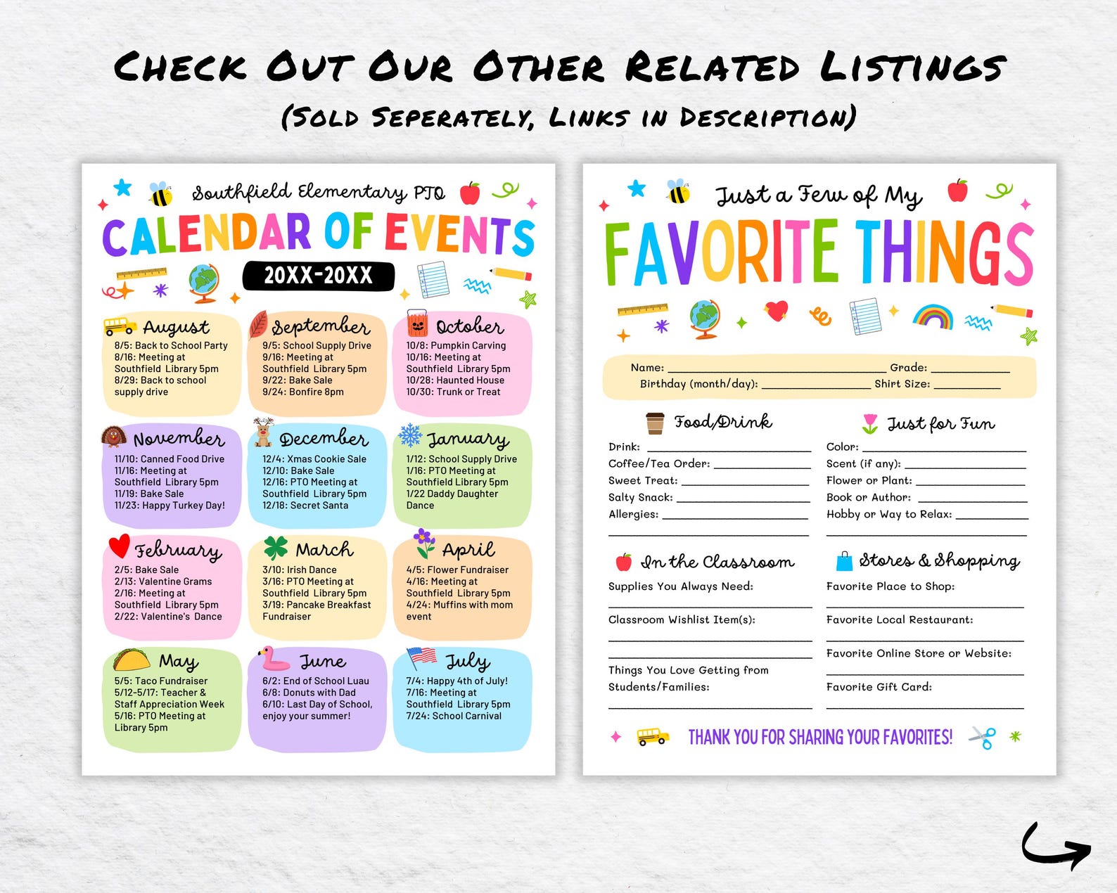 Editable School Sponsorship Levels Flyer: PTA PTO Sponsor Form (canva ...
