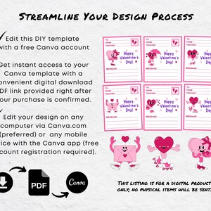 Editable Valentines Day Candy Grams Printable, Kids Valentines Gram ...