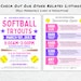 Editable Softball Fundraiser Flyer Template: Canva Raffle Poster ...