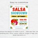 Editable Salsa Showdown Flyer Canva Template, Salsa Contest Invite ...