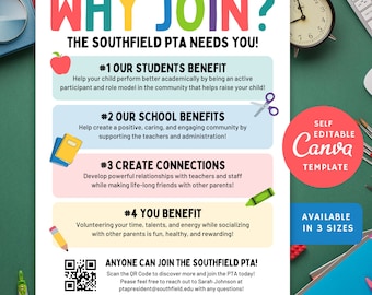 Printable PTO PTA Membership Form, Pto/pta Parent Volunteer Sign up ...