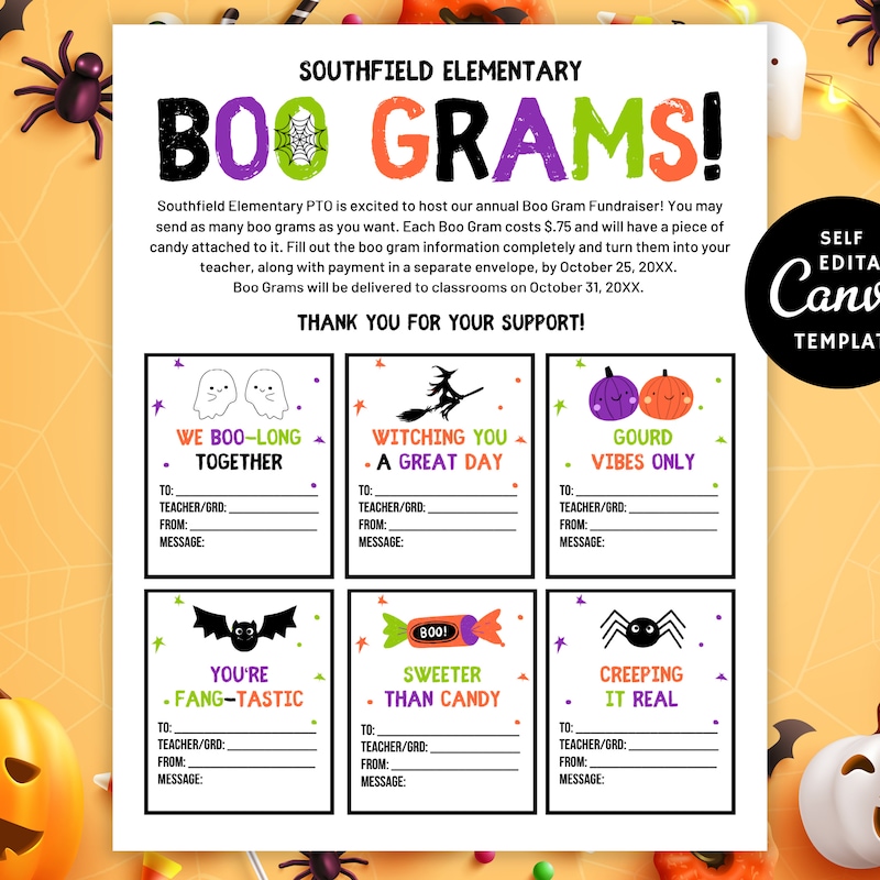 Boo Grams Fundraiser - Etsy