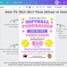 Editable Softball Fundraiser Flyer Template, Softball Raffle Flyer ...