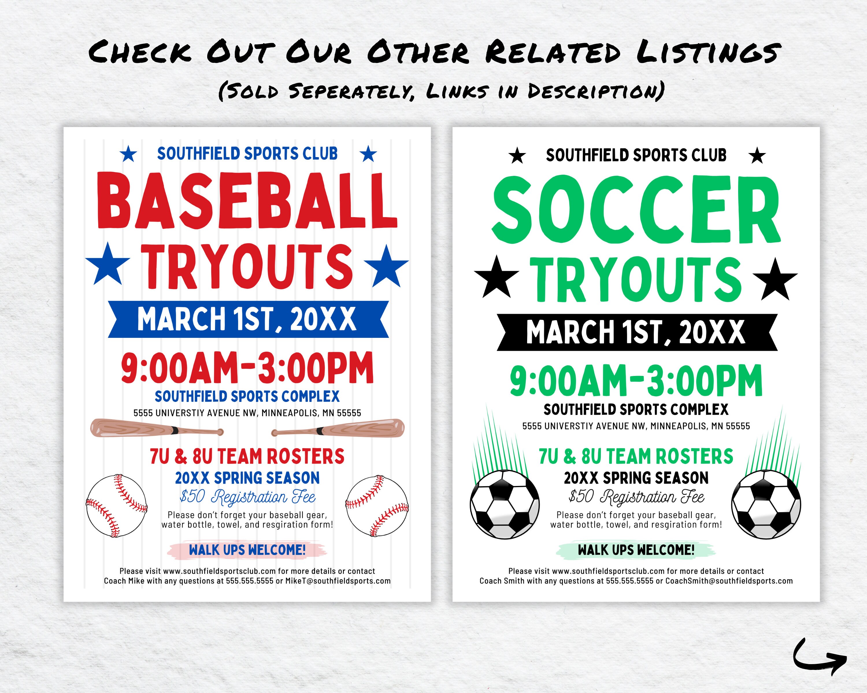 Editable Basketball Tryout Flyer Template, Youth Sports Registration ...