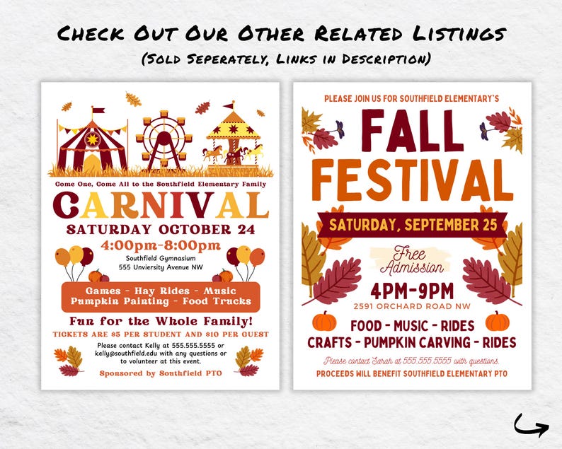 Editable Fall Dress up Days Flyer Canva Template: Printable Itinerary ...