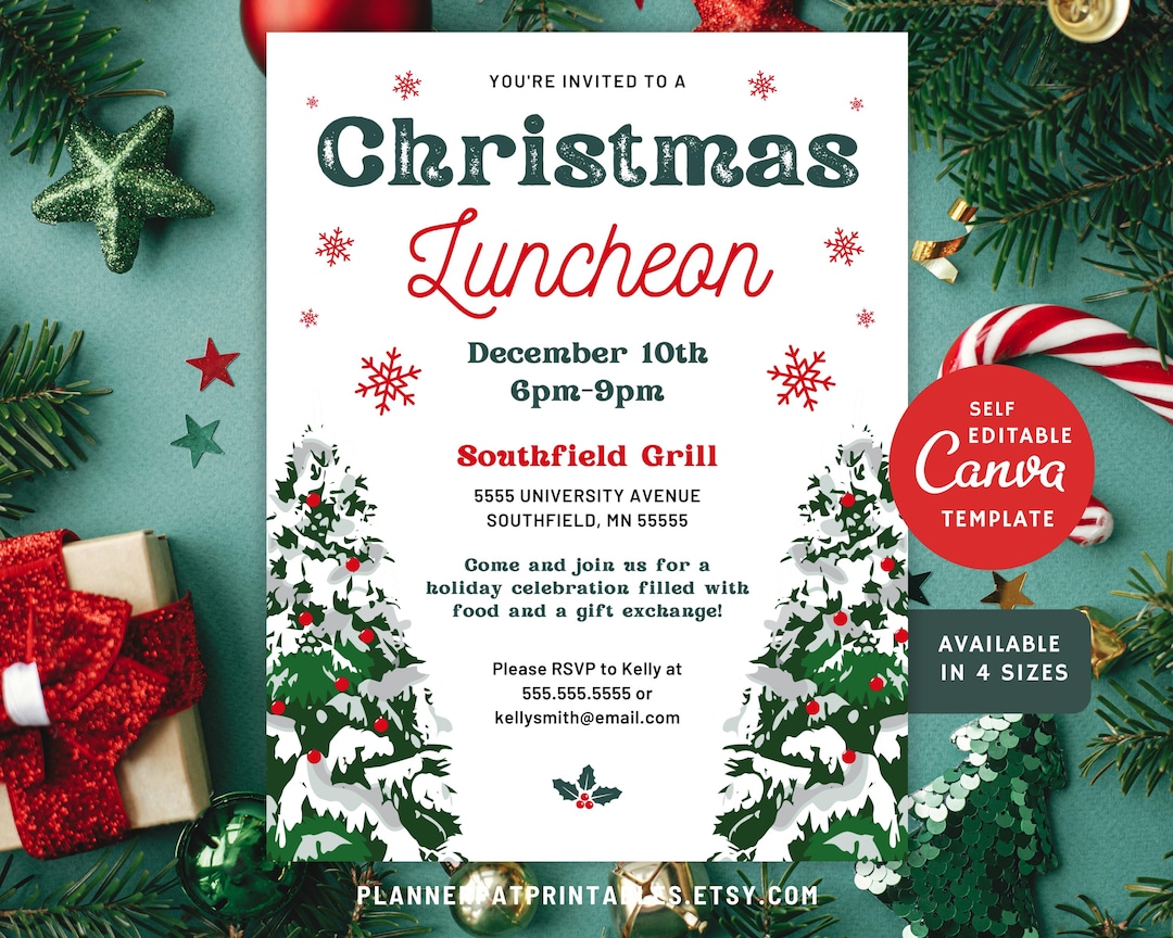 Editable Christmas Luncheon Invitation Template Holiday Lunch Invite editable-christmas-luncheon-invitation-template-holiday-lunch-invite