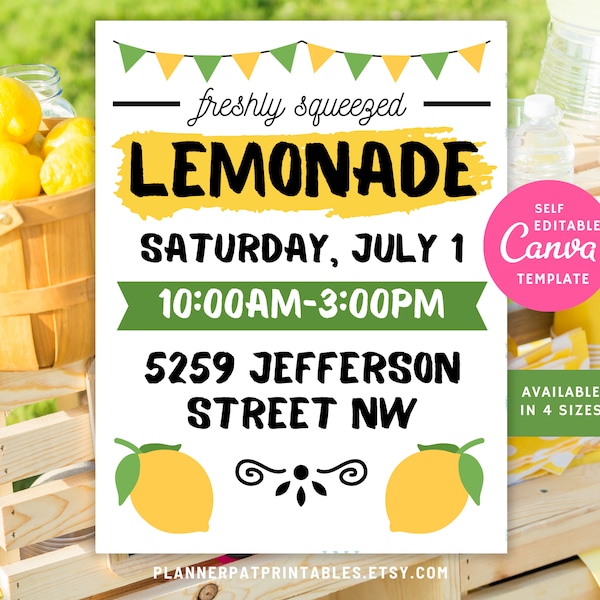 Lemonade Stand Signs - Etsy