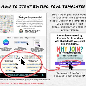Essential PTA PTO Canva Template Bundle – 16 Editable Flyers & Forms ...