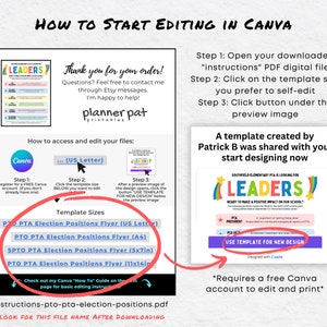Editable PTO PTA Elections Flyer Template: Canva School Looking for ...