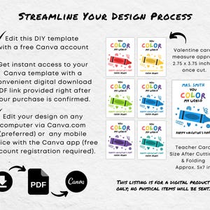 Printable Crayon Valentine Cards, Preschool Crayons Valentines Day ...