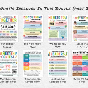 Essential PTA PTO Canva Template Bundle – 16 Editable Flyers & Forms ...