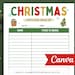 Christmas Potluck Sign up Sheet Printable, Holiday Potluck Party, Canva ...