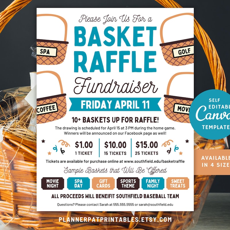Raffle Baskets - Etsy