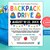 Backpack Drive Flyer Editable Template, School Back Pack Fundraiser ...