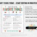Christmas Teacher Favorite Things List: Editable Gift Questionnaire ...