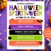 Editable Halloween Spirit Week Flyer Canva Template: School Spirit ...