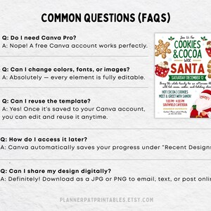 Cookies and Cocoa With Santa Flyer: Editable Christmas Party Invitation ...