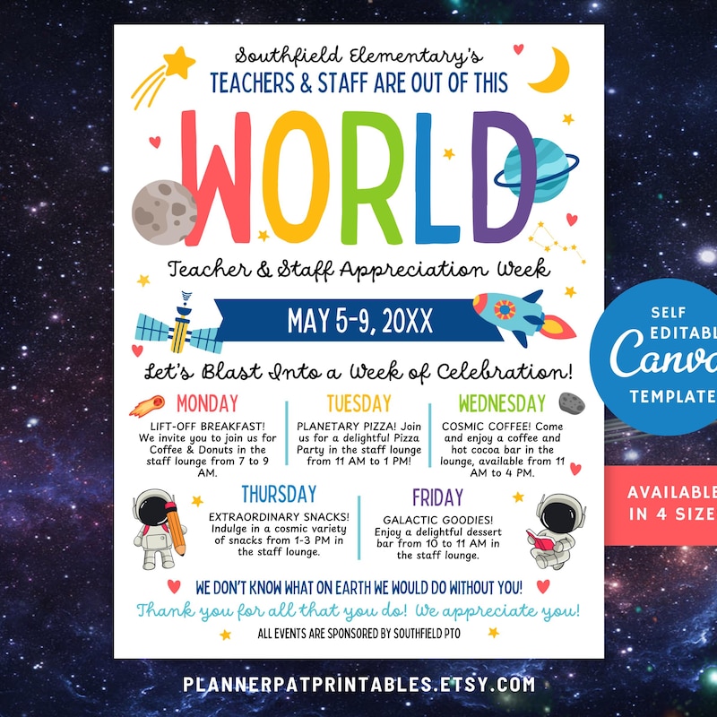 Pto Space Theme - Etsy UK