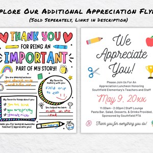 Rainbow Teacher Appreciation Week Coloring Itinerary Flyer (canva ...