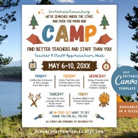 Camp Teacher Appreciation Week Itinerary, Camp Theme Outdoor Wilderness ...