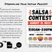 Editable Salsa Contest Flyer Canva Template, DIY Salsa Cook-off ...