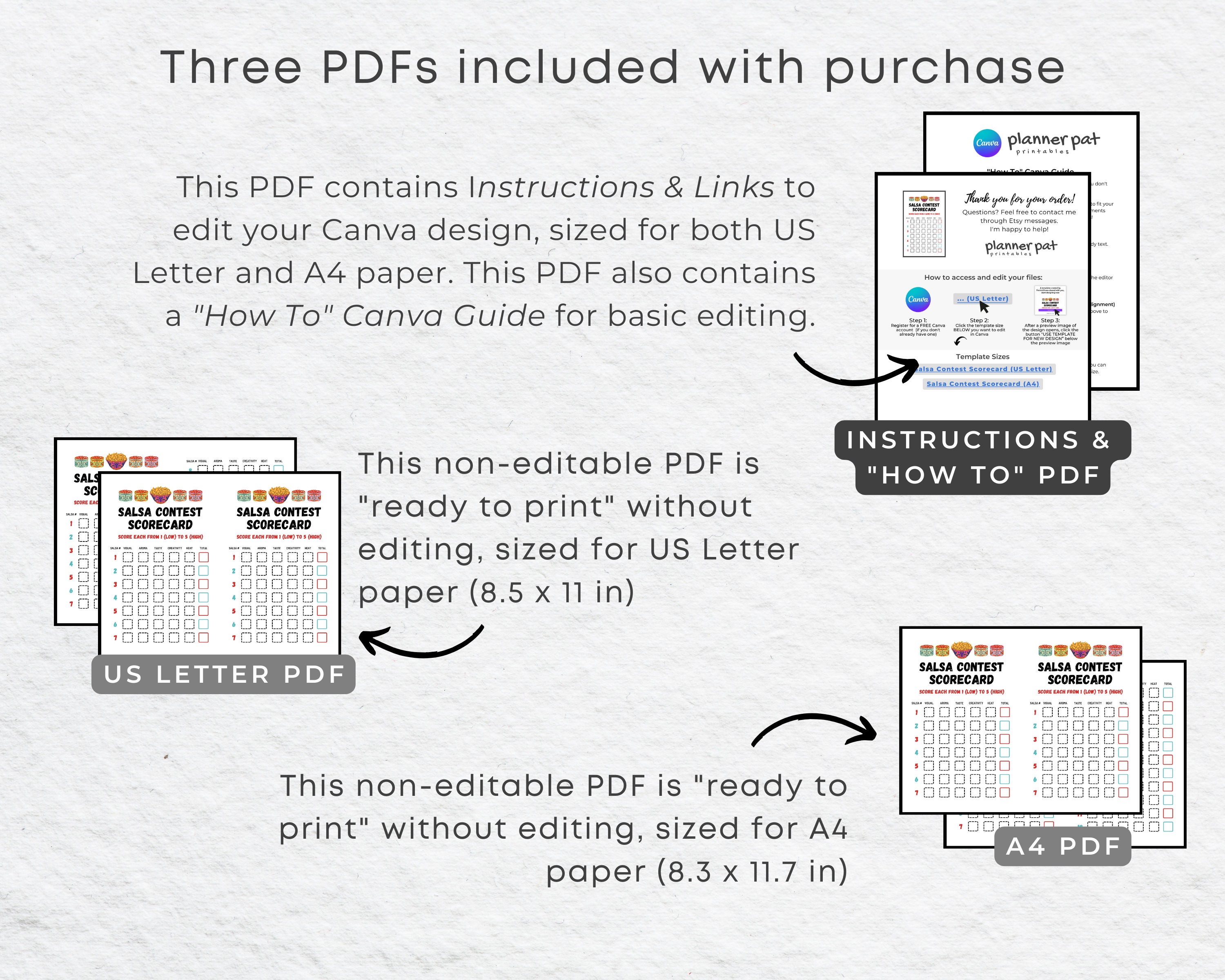 Editable Salsa Contest Scorecard Template | Printable Salsa Tasting ...
