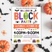 Editable Halloween Block Party Flyer Template, Neighborhood Trick or ...