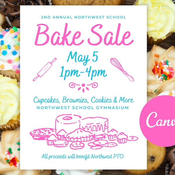 Bake off Flyer - Etsy
