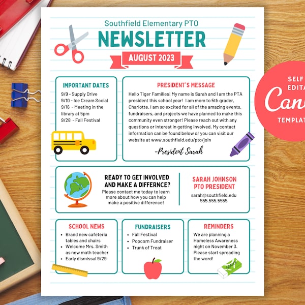 Newsletter Template - Etsy