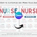 Editable Nurse Appreciation Week Flyer | Nursing Itinerary Template ...