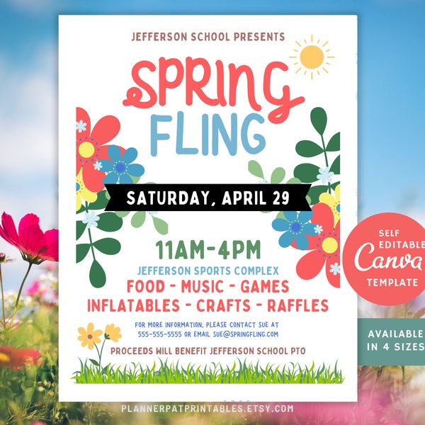 Spring Fling Flyer - Etsy