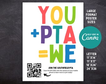 PTA PTO Membership Editable Poster Ice Cream Thermometer - Etsy