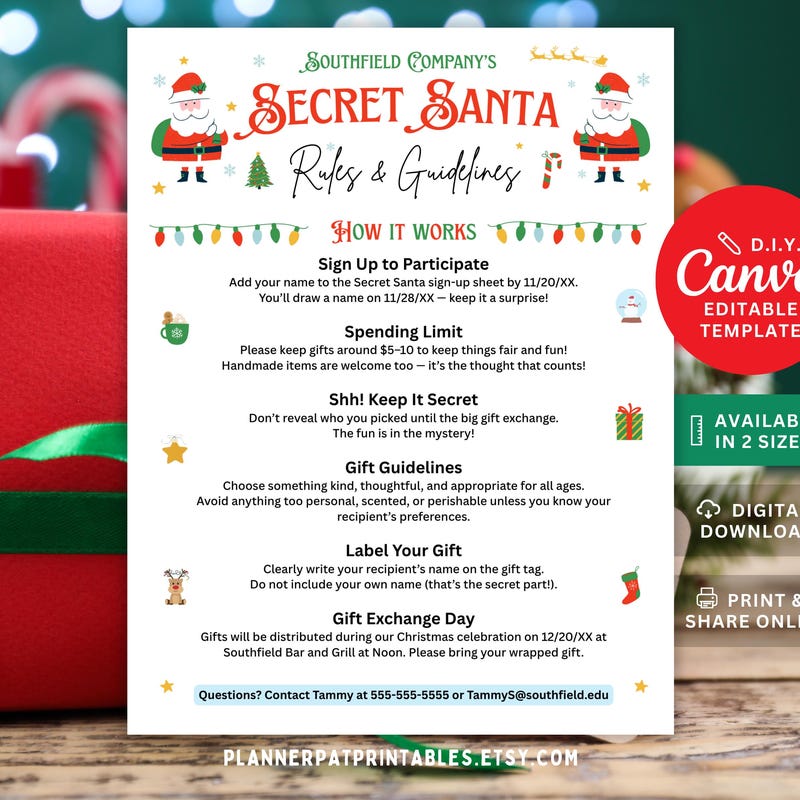 Secret Santa Daily - Etsy UK