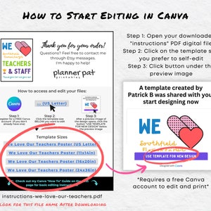 DIY Teacher Appreciation Poster - We Love Our Teachers & Staff ...