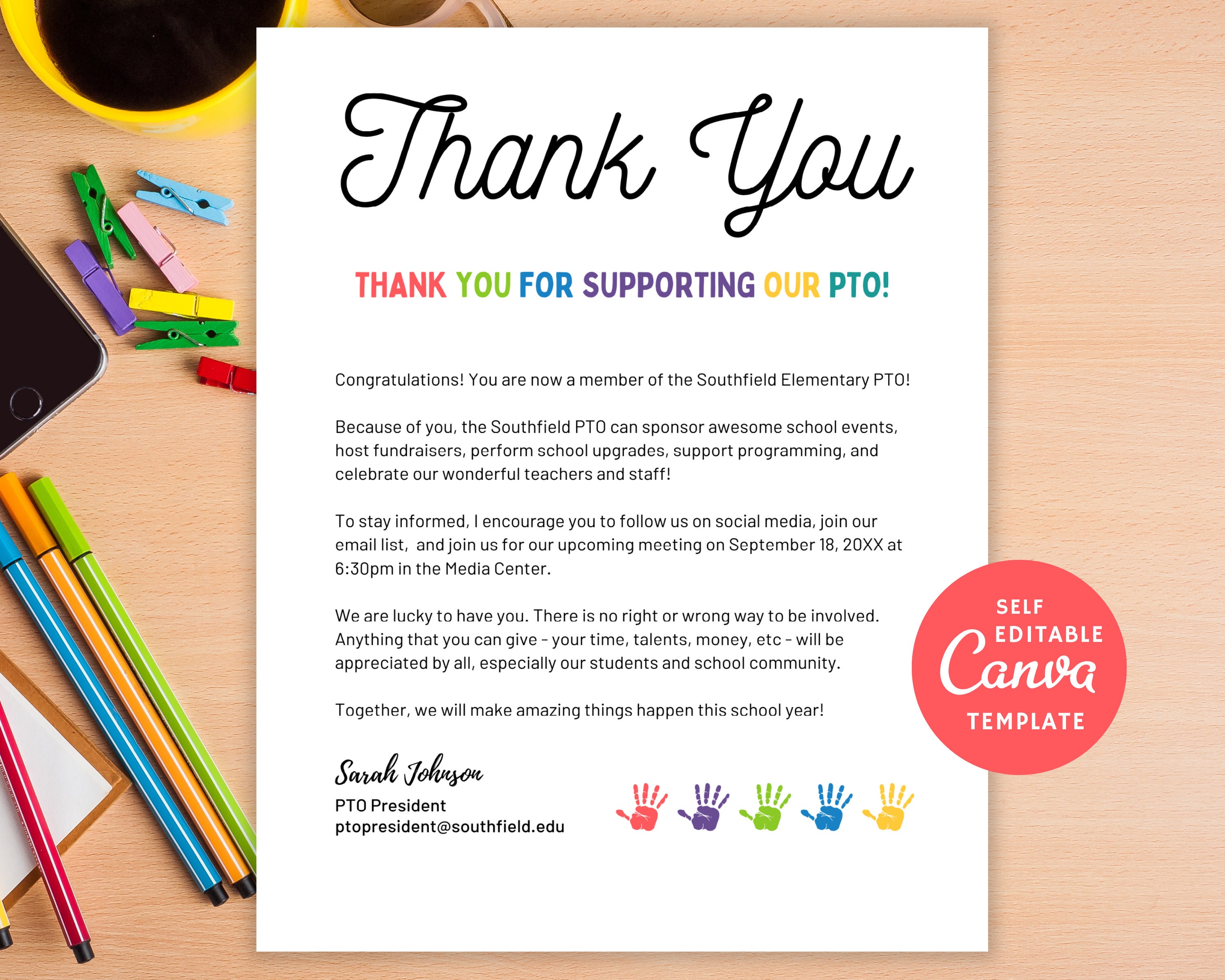 Thank You Sponsorship Letter Template