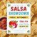 Editable Salsa Showdown Flyer Canva Template, Salsa Contest Invite ...