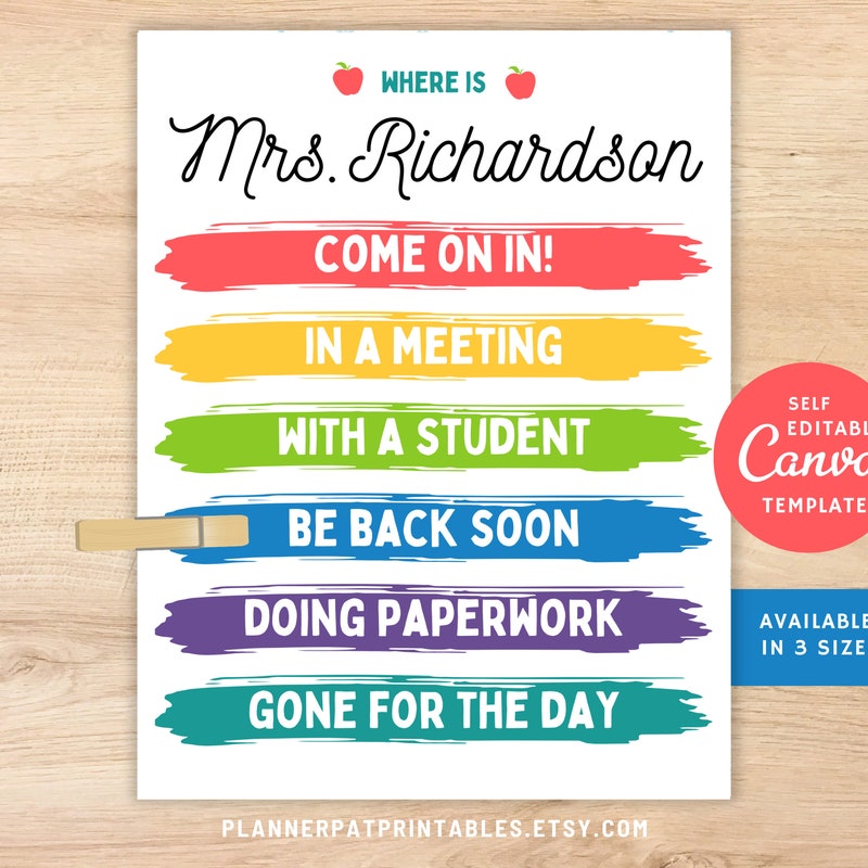 Be Right Back Signs - Etsy