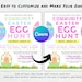 Editable Community Easter Egg Hunt Printable Flyer, Neighborhood Easter ...